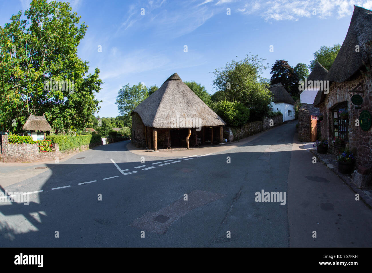 Cockington. A traditional Old English town in Devon near Torquay Stock ...