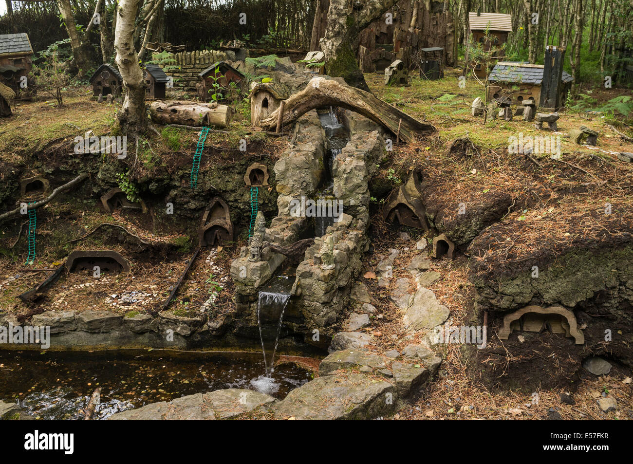 Fairy bower in the trees at Lullymore Heritage and Discovery park ...