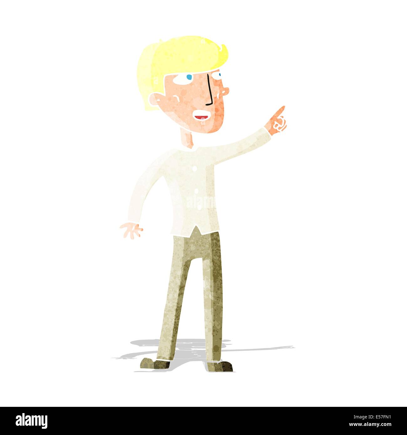 cartoon man pointing the way Stock Vector Image & Art - Alamy