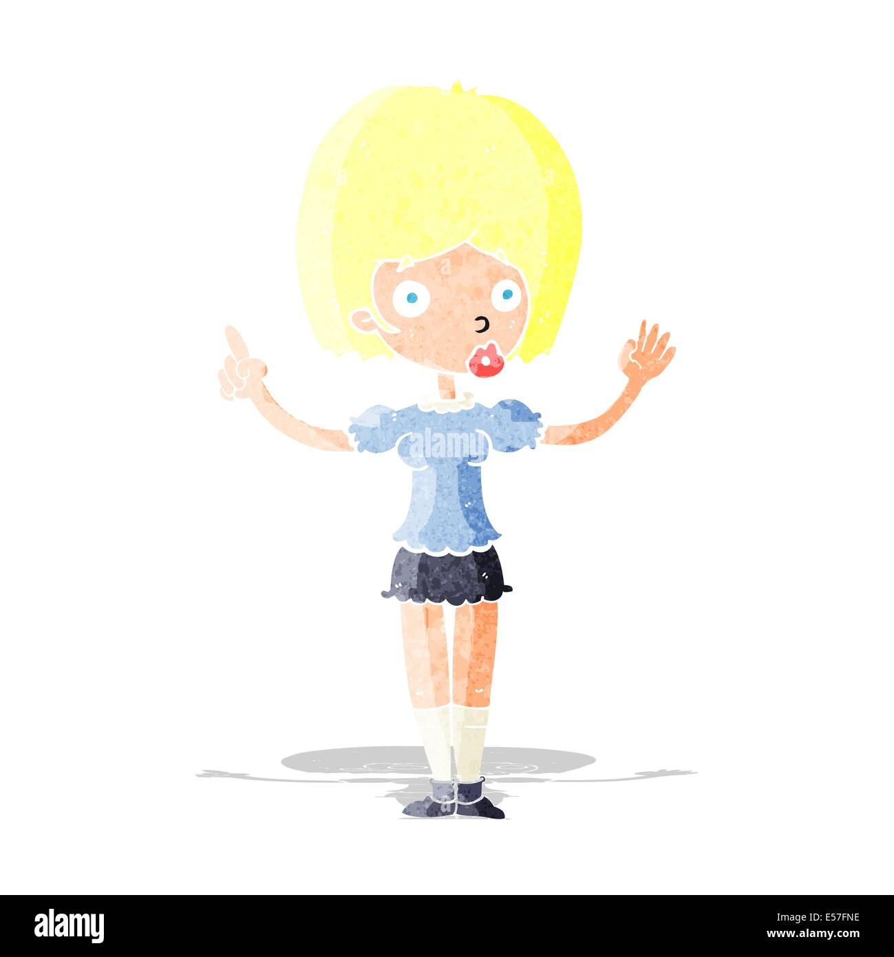 cartoon woman explaining her point Stock Vector Image & Art - Alamy