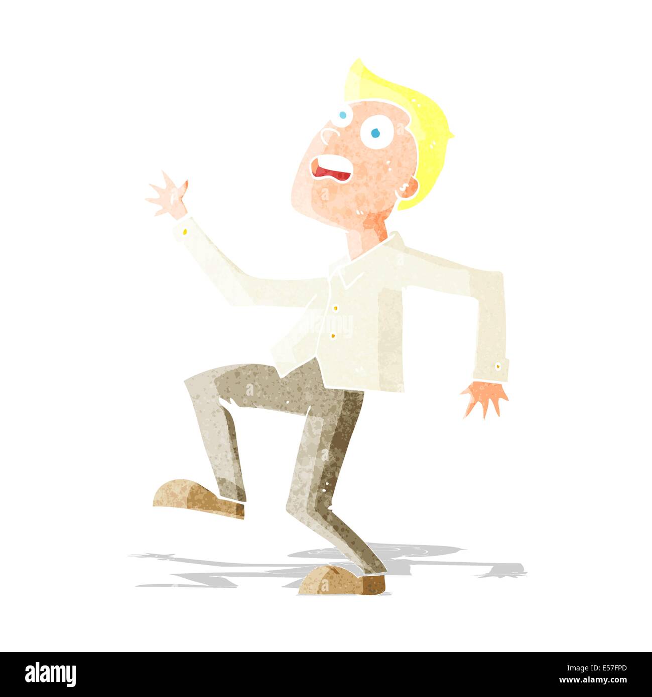 cartoon man panicking Stock Vector Image & Art - Alamy