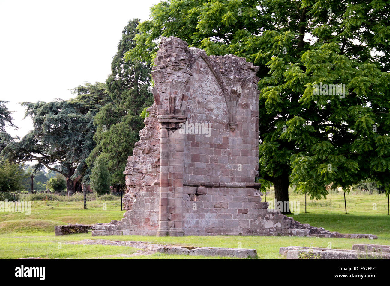 Croxden Abbey a Cistercian abbey at Croxden, Staffordshire, England ...