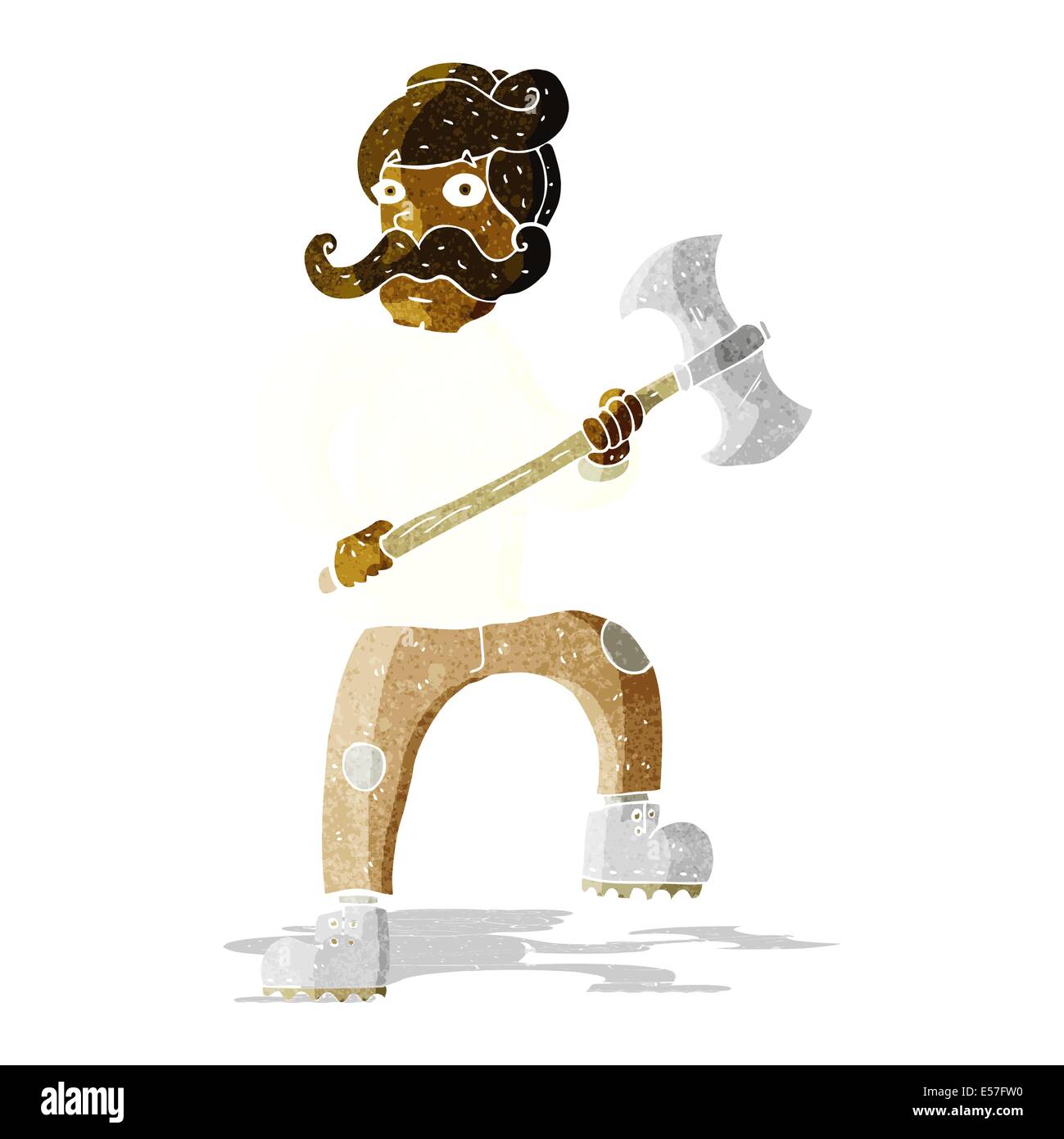 cartoon man with axe Stock Vector Image & Art - Alamy