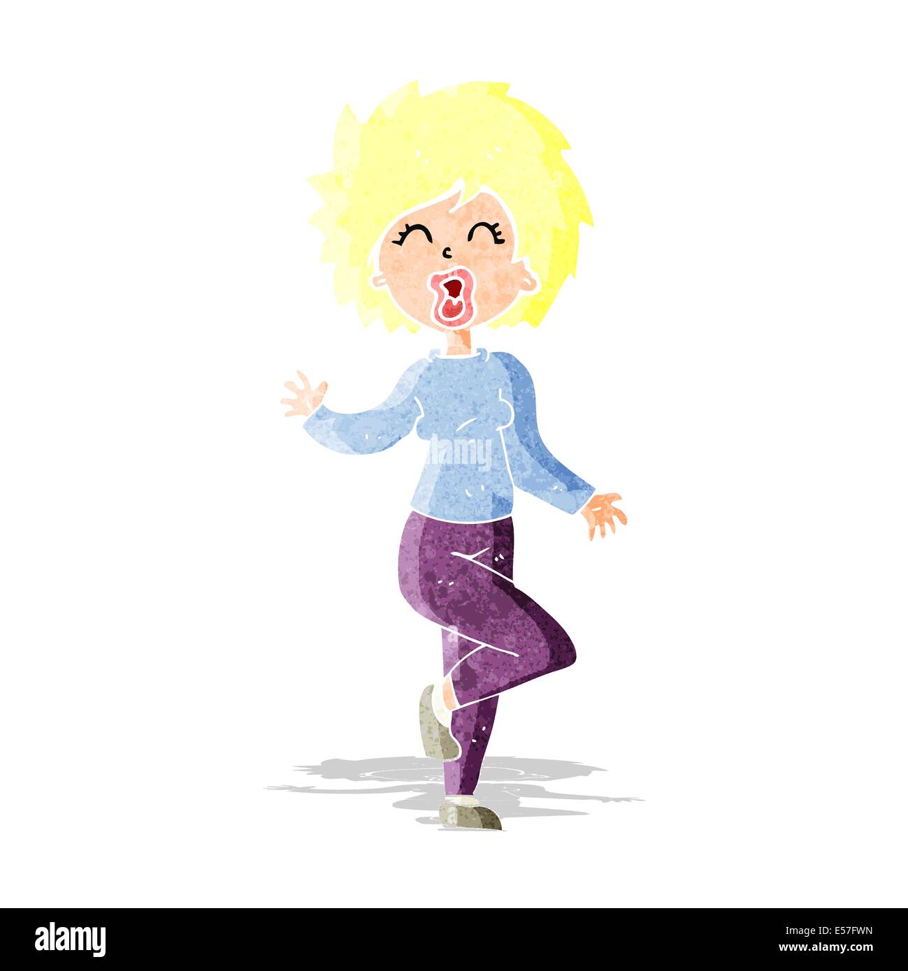 cartoon woman dancing Stock Vector Image & Art - Alamy