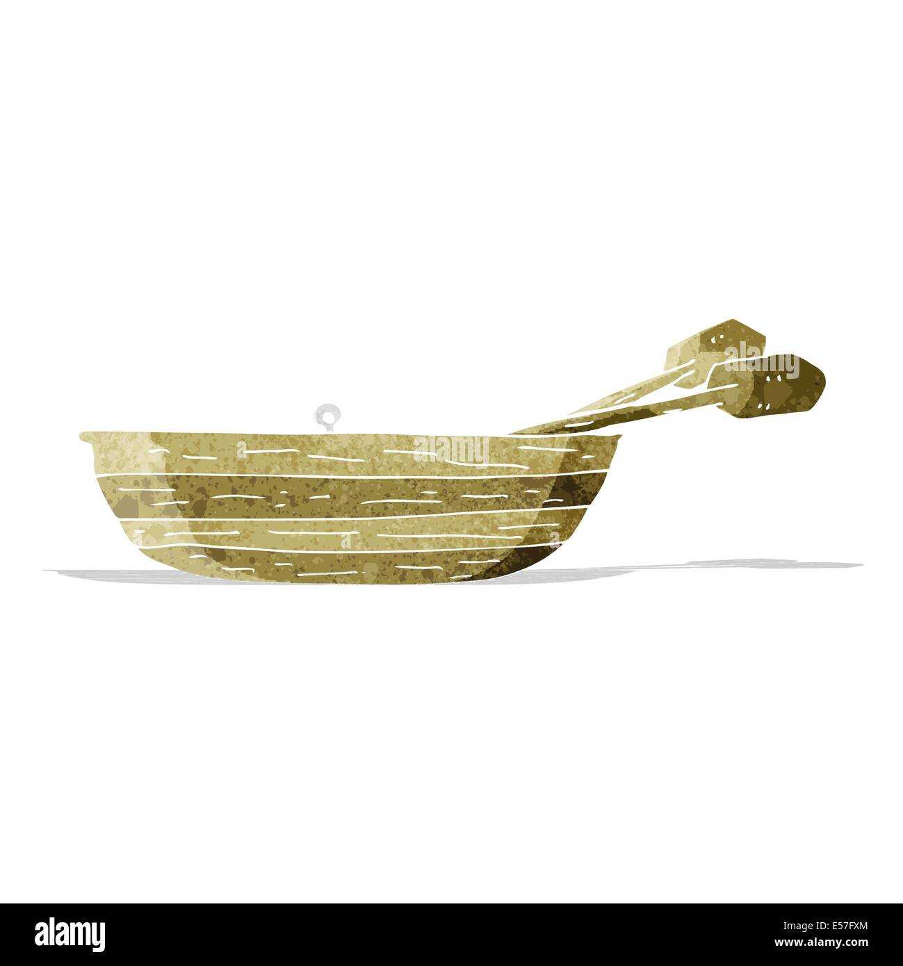 Traditional wooden row boat Cut Out Stock Images & Pictures - Alamy