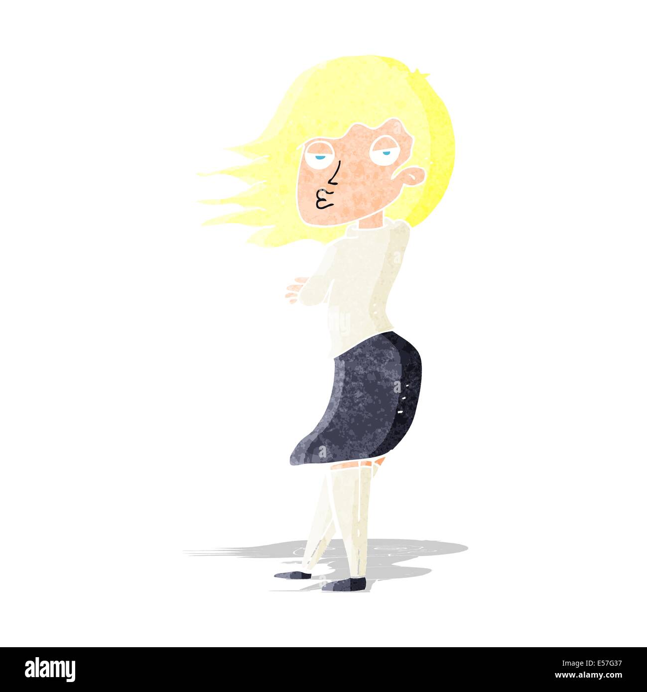 cartoon woman making photo face Stock Vector Image & Art - Alamy