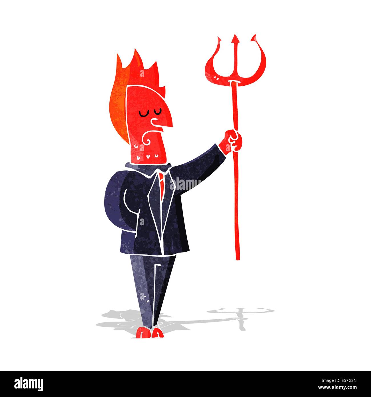 cartoon devil with pitchfork Stock Vector Image & Art - Alamy