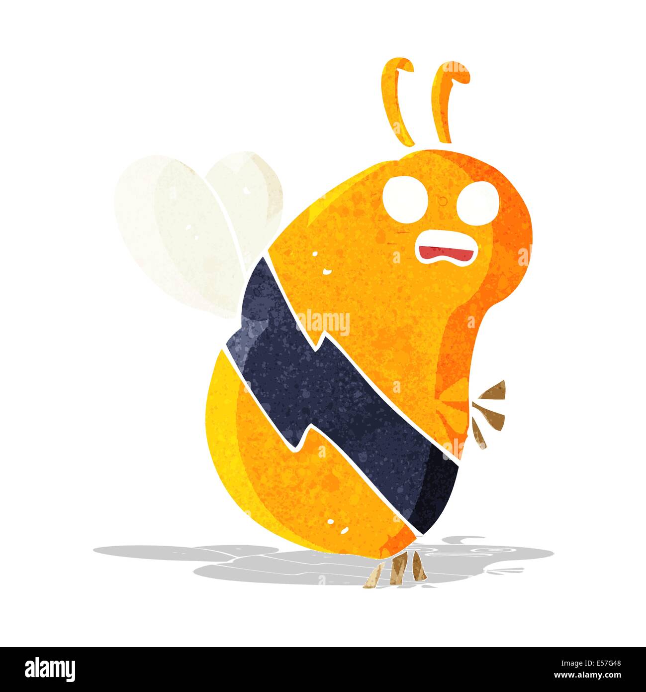 funny cartoon bee Stock Vector Image & Art - Alamy