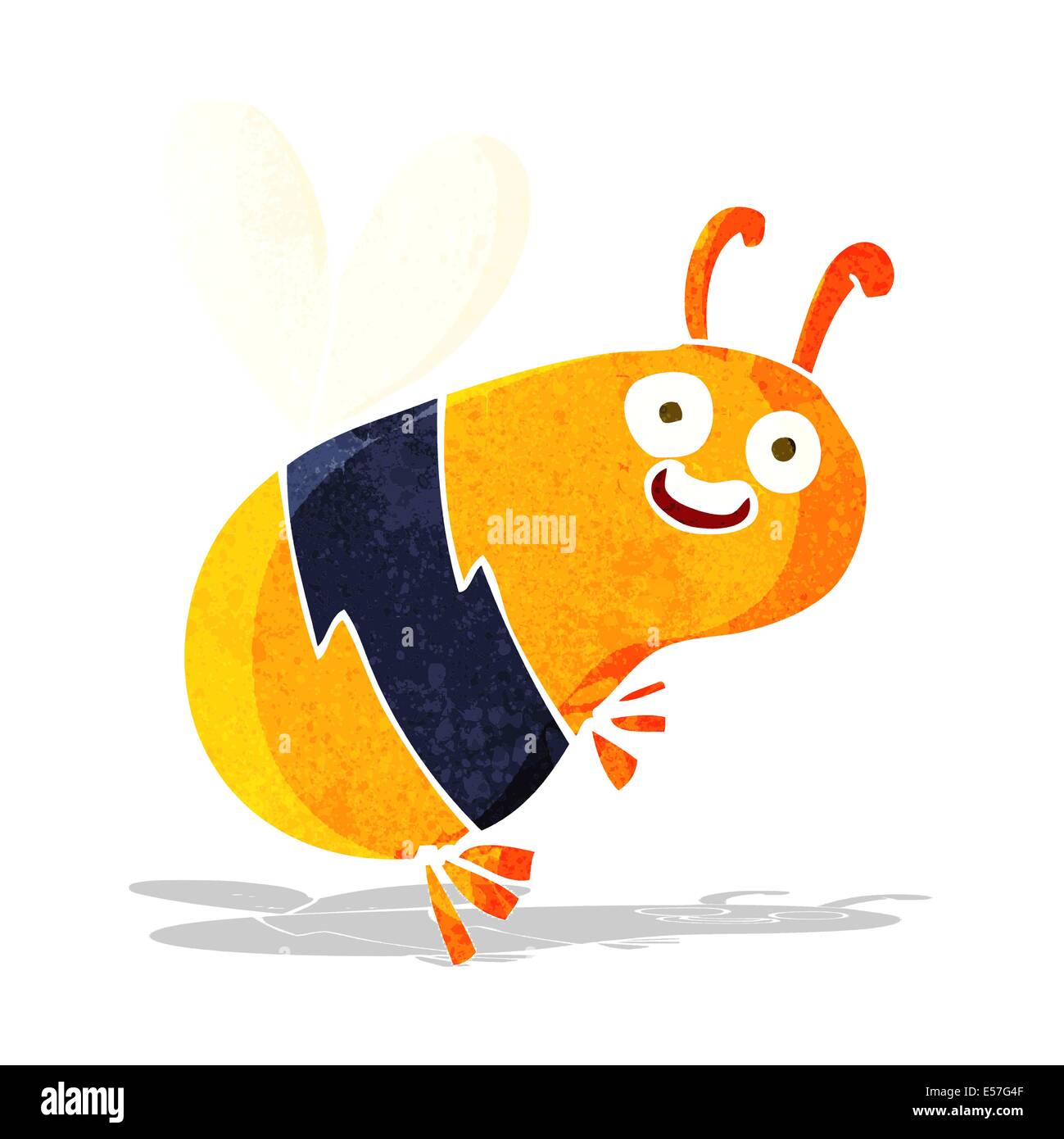 funny cartoon bee Stock Vector Image & Art - Alamy