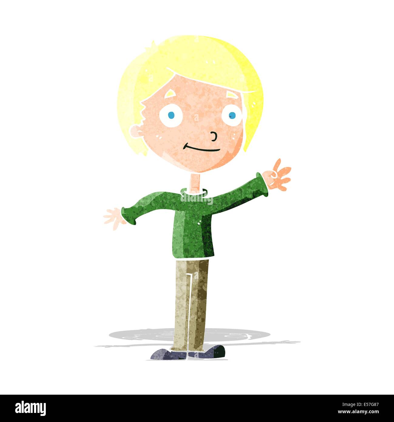 cartoon happy boy Stock Vector Image & Art - Alamy