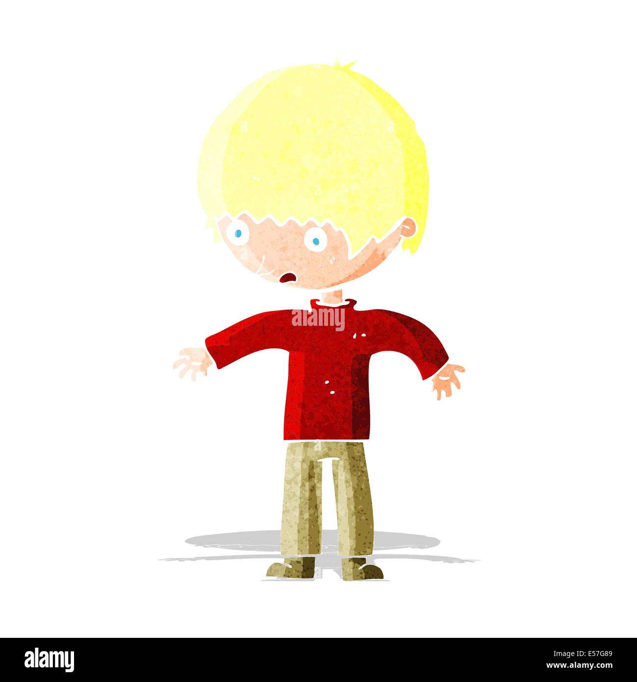 cartoon confused boy Stock Vector Image & Art - Alamy
