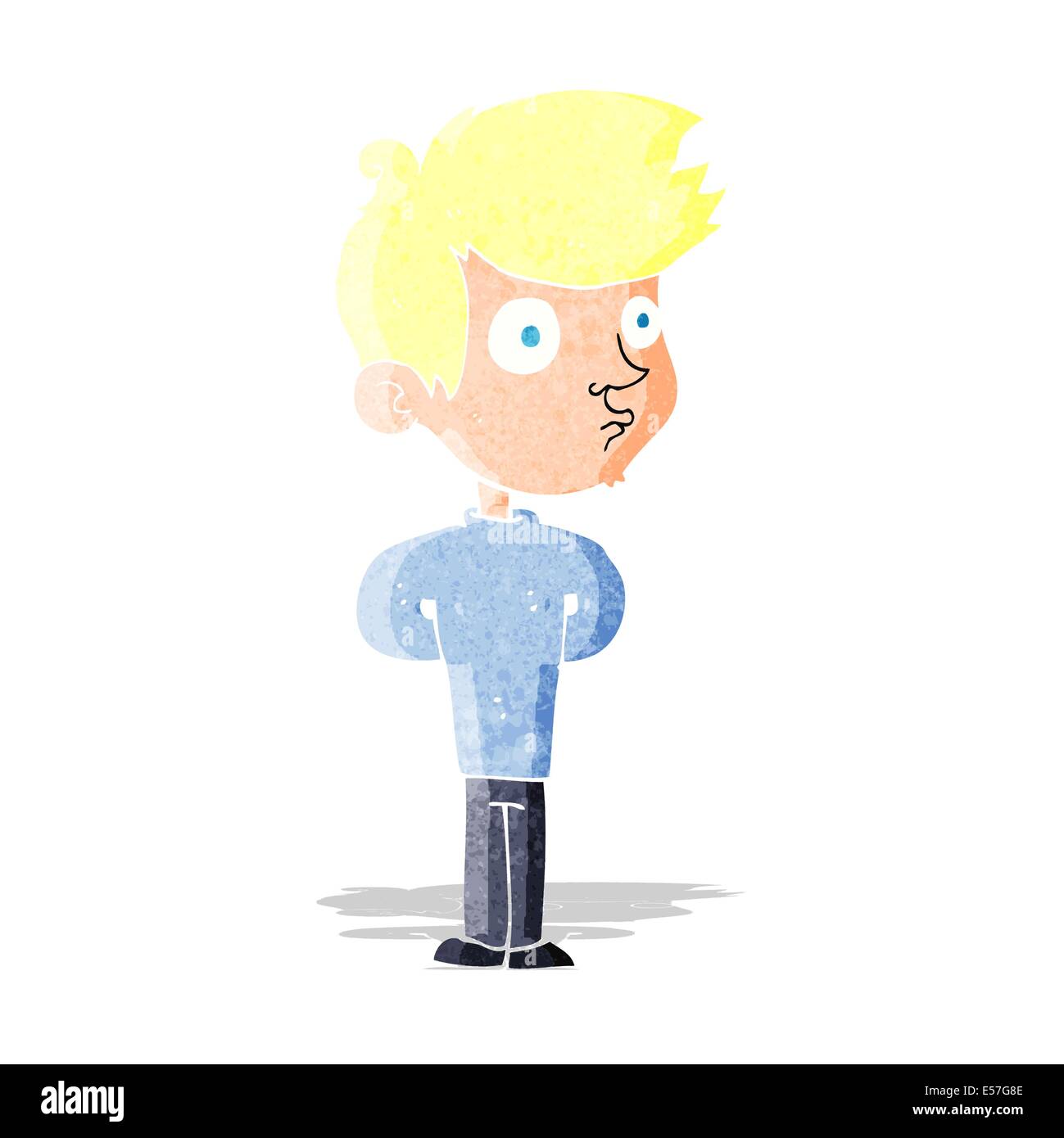 cartoon boy staring Stock Vector Image & Art - Alamy