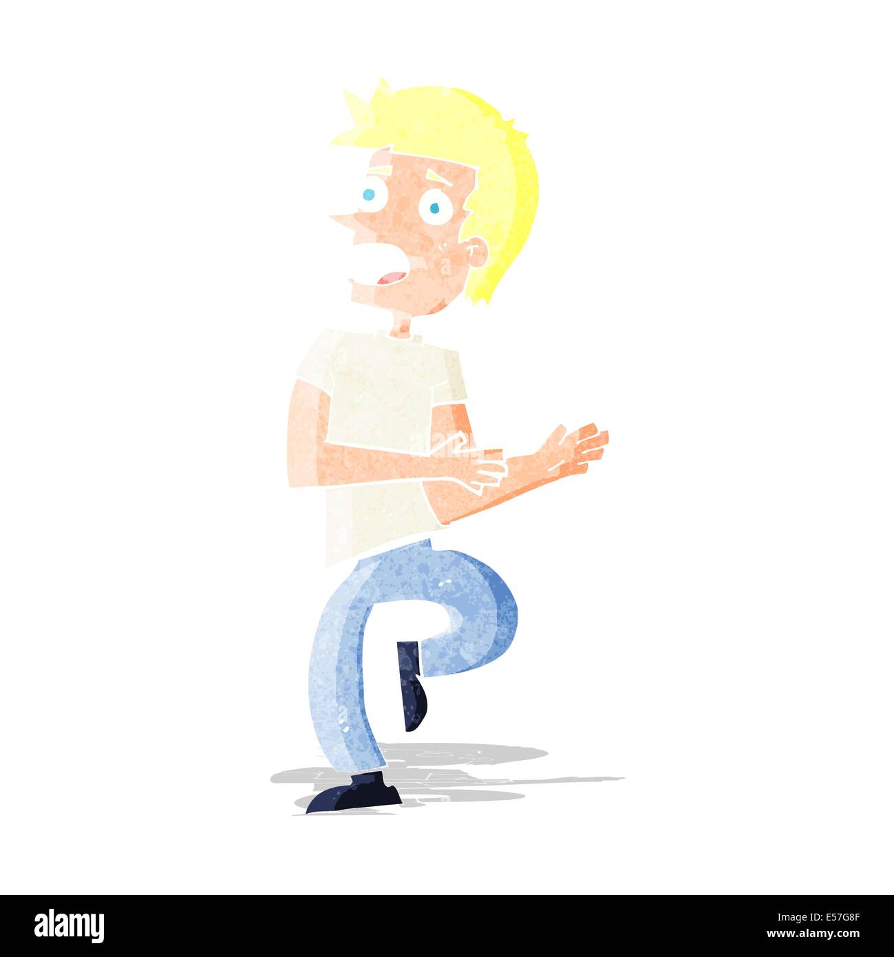 cartoon stressed out man Stock Vector Image & Art - Alamy