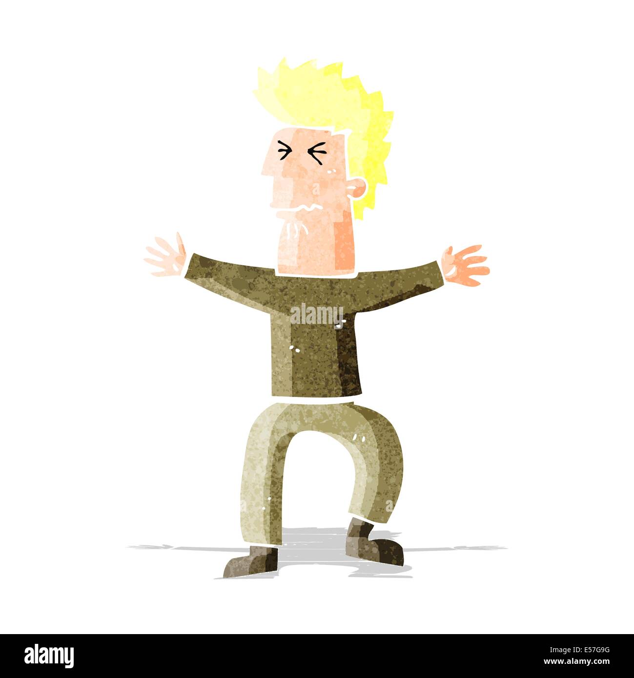 cartoon stressed out man Stock Vector Image & Art - Alamy