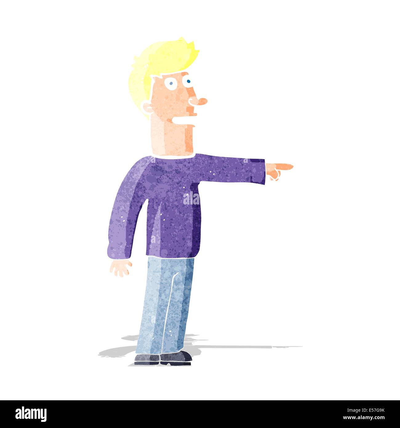 cartoon man pointing Stock Vector Image & Art - Alamy