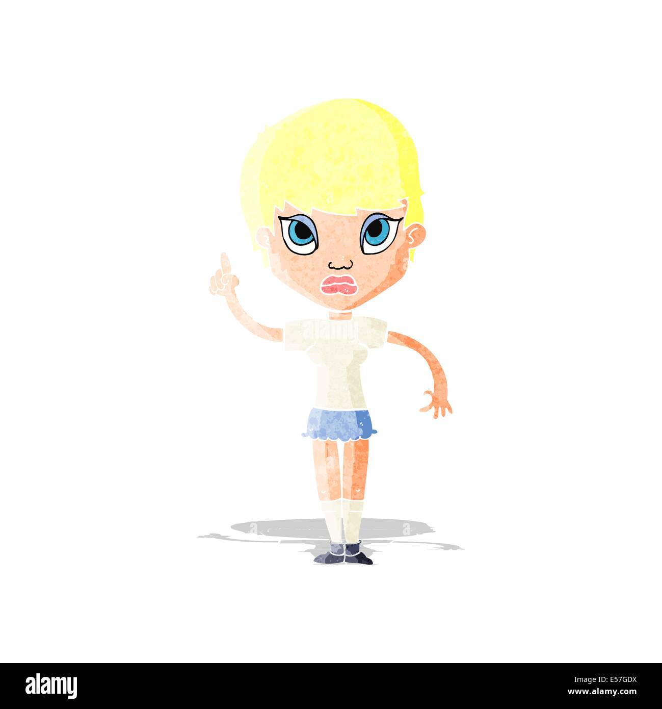 cartoon girl with idea Stock Vector Image & Art - Alamy
