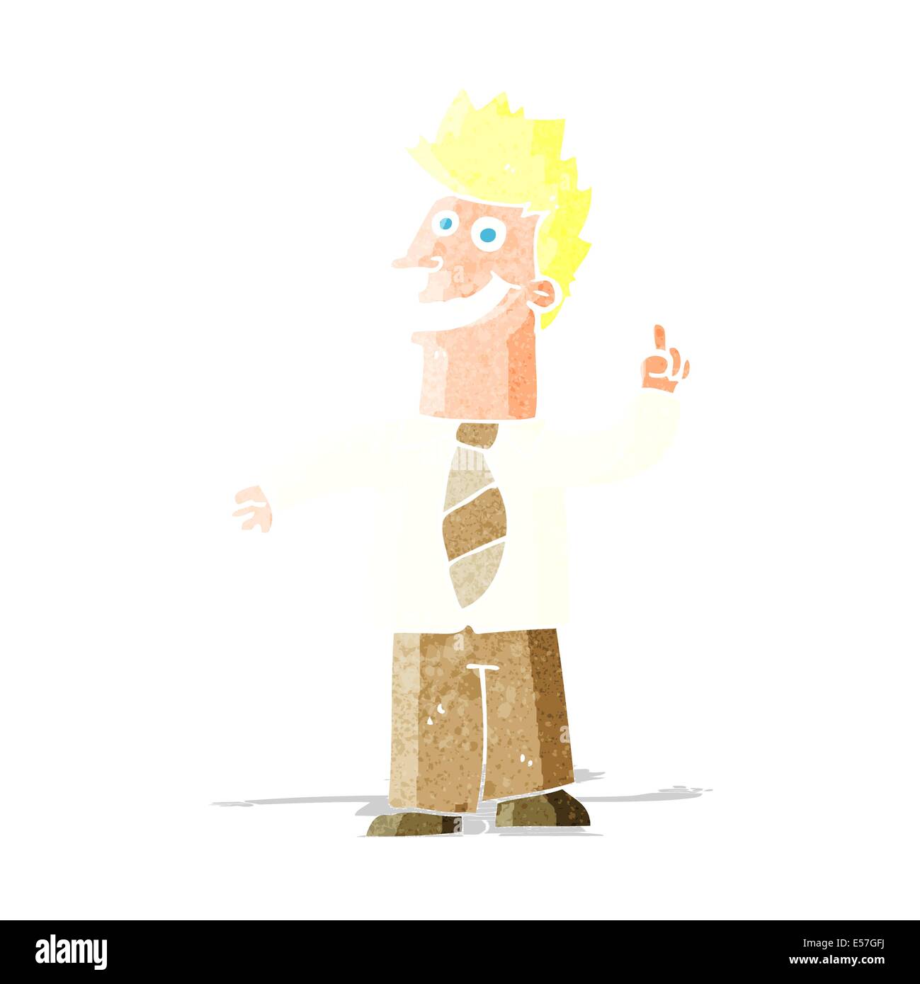 cartoon man with good idea Stock Vector Image & Art - Alamy