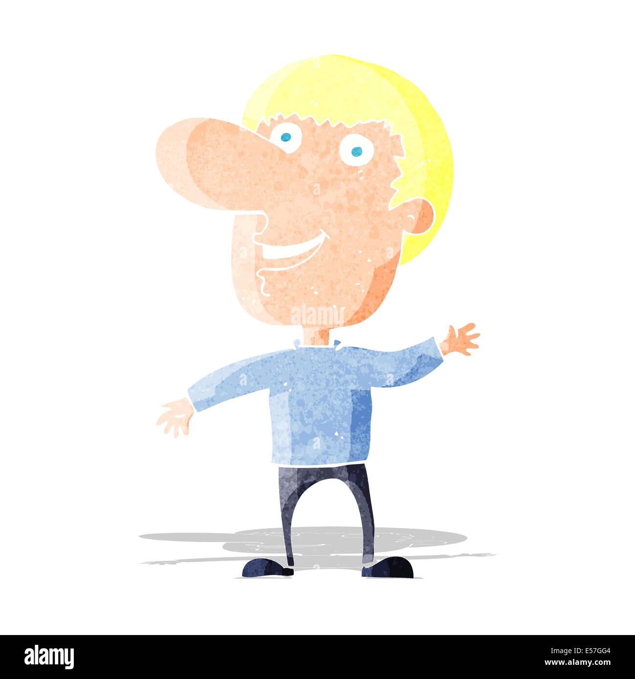cartoon waving man Stock Vector Image & Art - Alamy