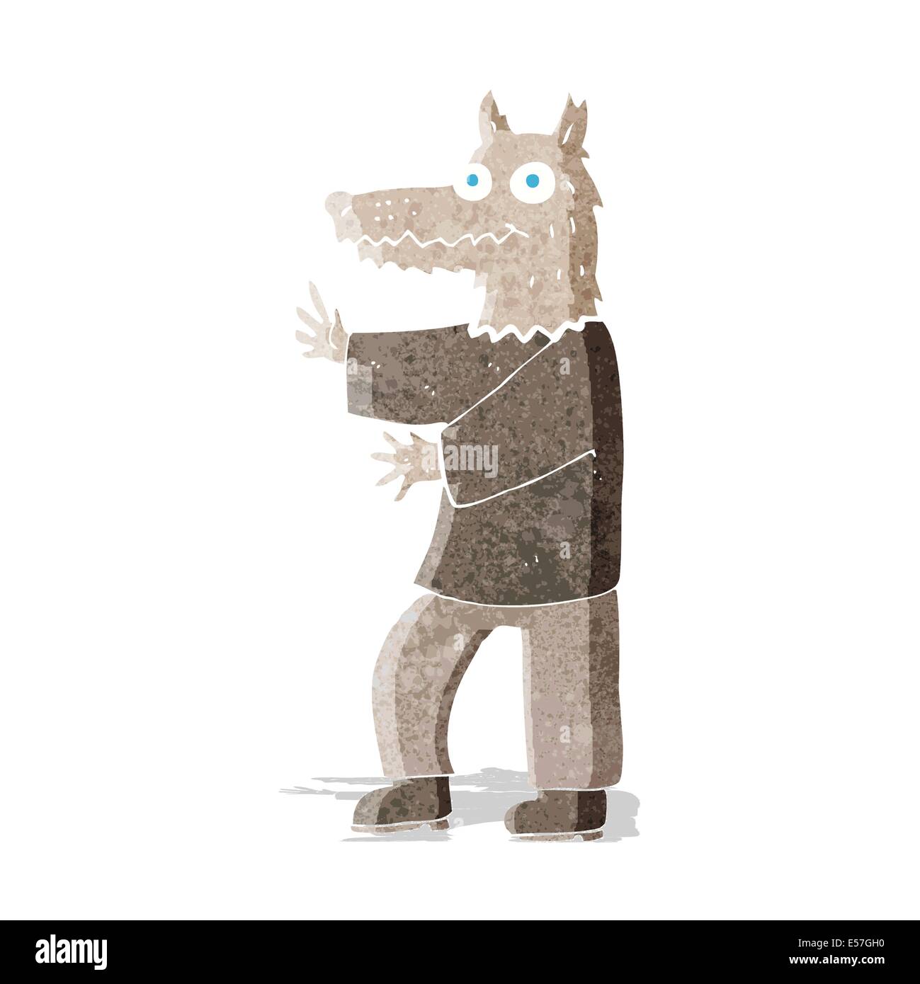 cartoon funny werewolf Stock Vector Image & Art - Alamy