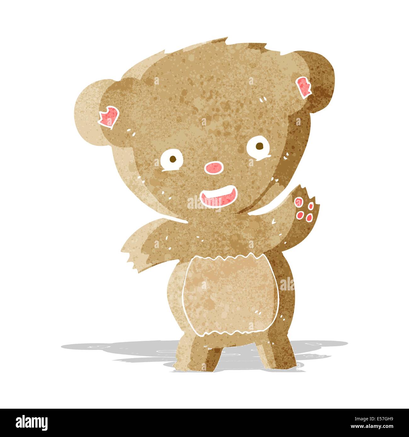 Cartoon waving teddy bear hi-res stock photography and images - Alamy