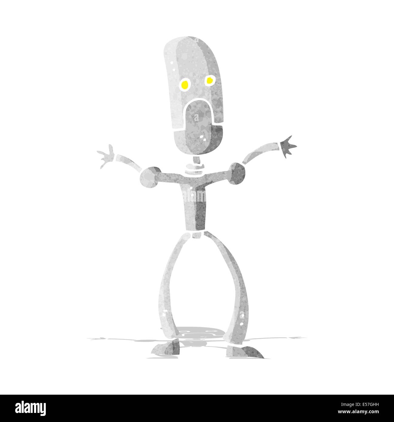 cartoon funny robot Stock Vector Image & Art - Alamy