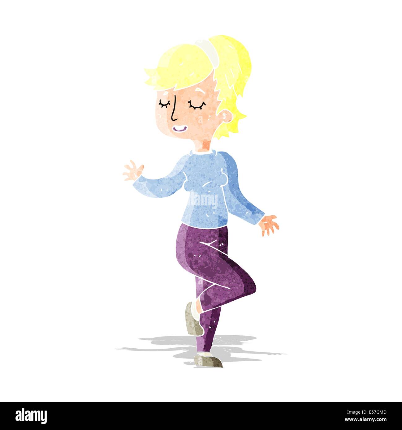 cartoon dancing woman Stock Vector Image & Art - Alamy