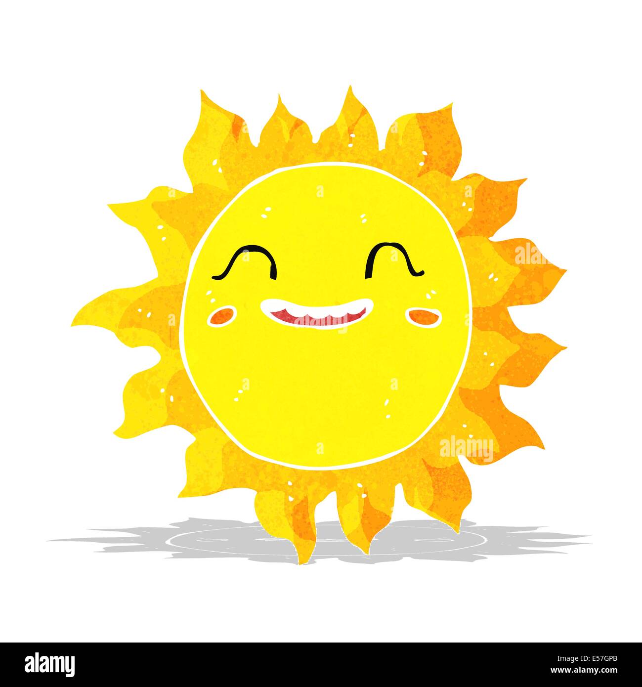 cartoon happy sun Stock Vector Image & Art - Alamy
