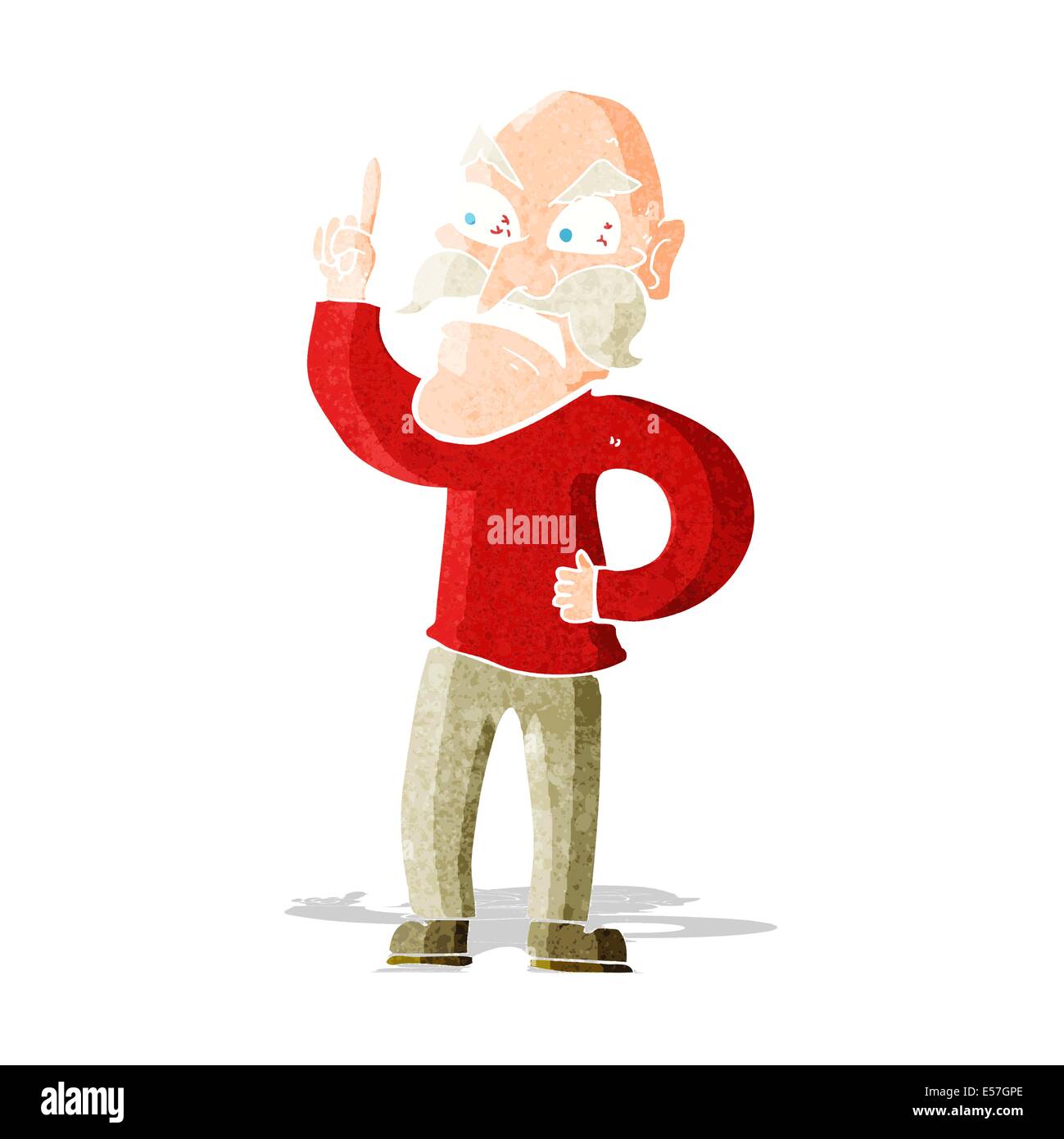 cartoon old man laying down rules Stock Vector Image & Art - Alamy