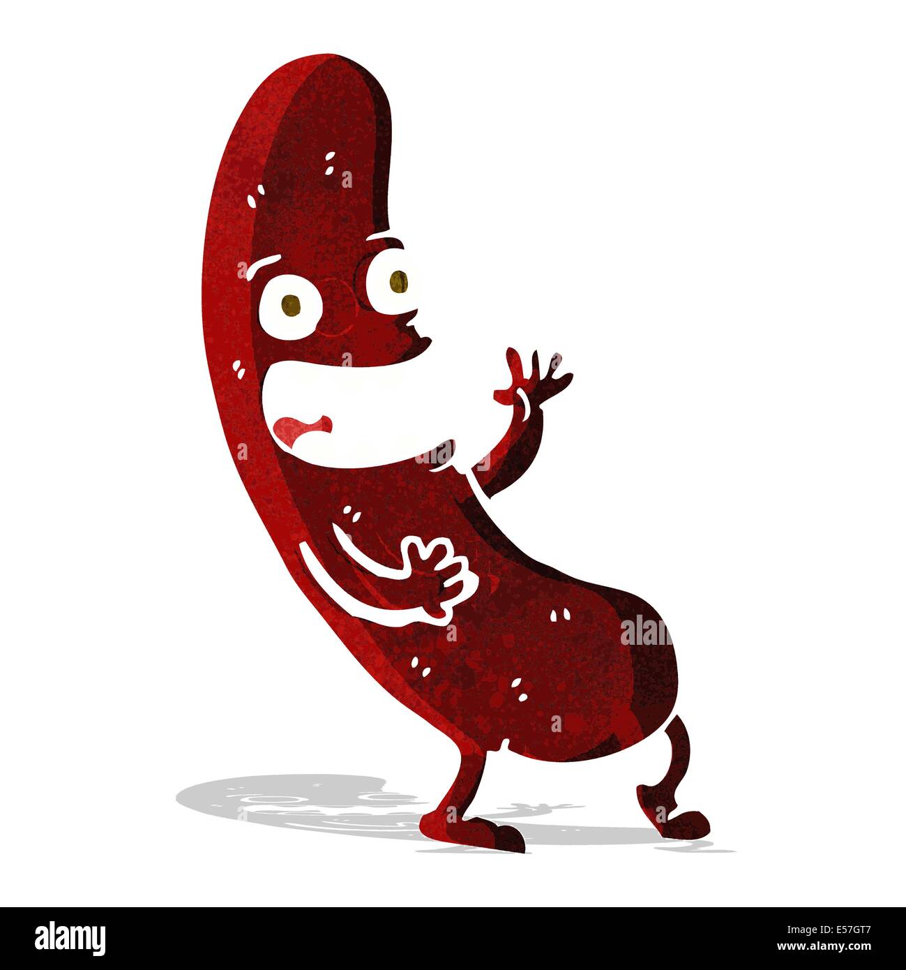 crazy cartoon sausage Stock Vector Image & Art - Alamy