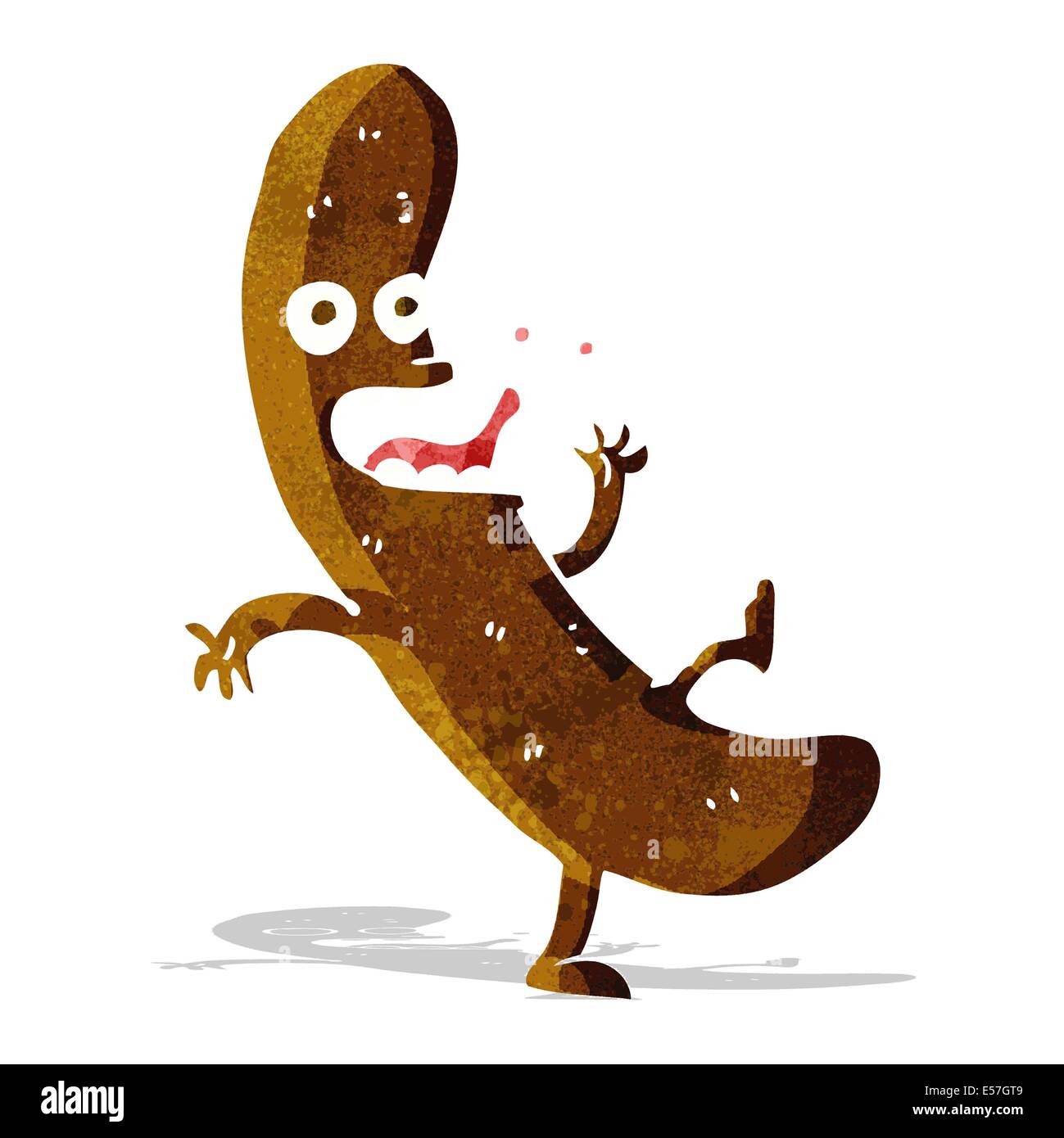 crazy cartoon sausage Stock Vector Image & Art - Alamy