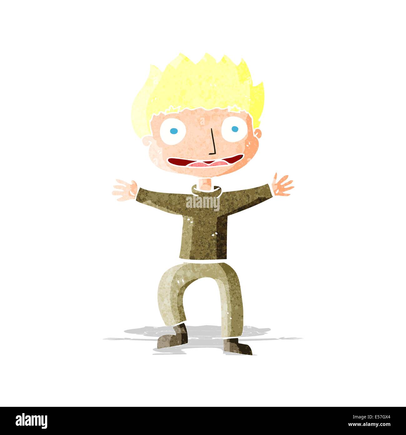 cartoon grinning boy Stock Vector Image & Art - Alamy