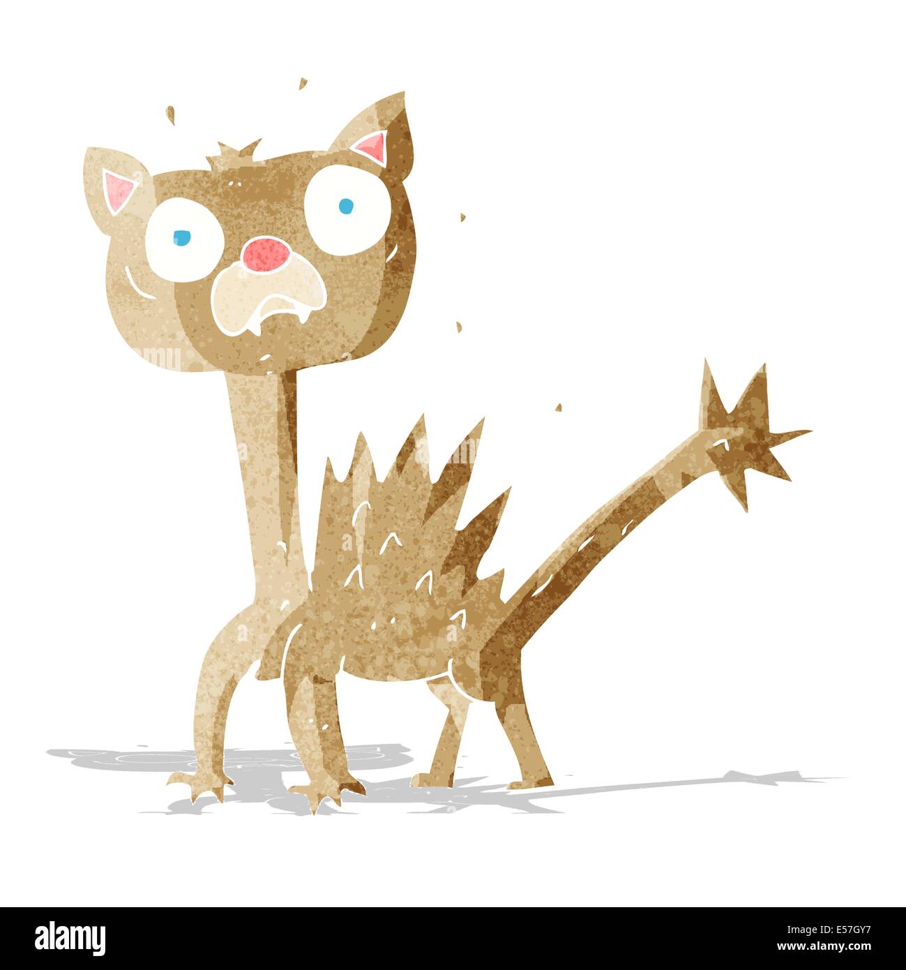cartoon scared cat Stock Vector Image & Art - Alamy