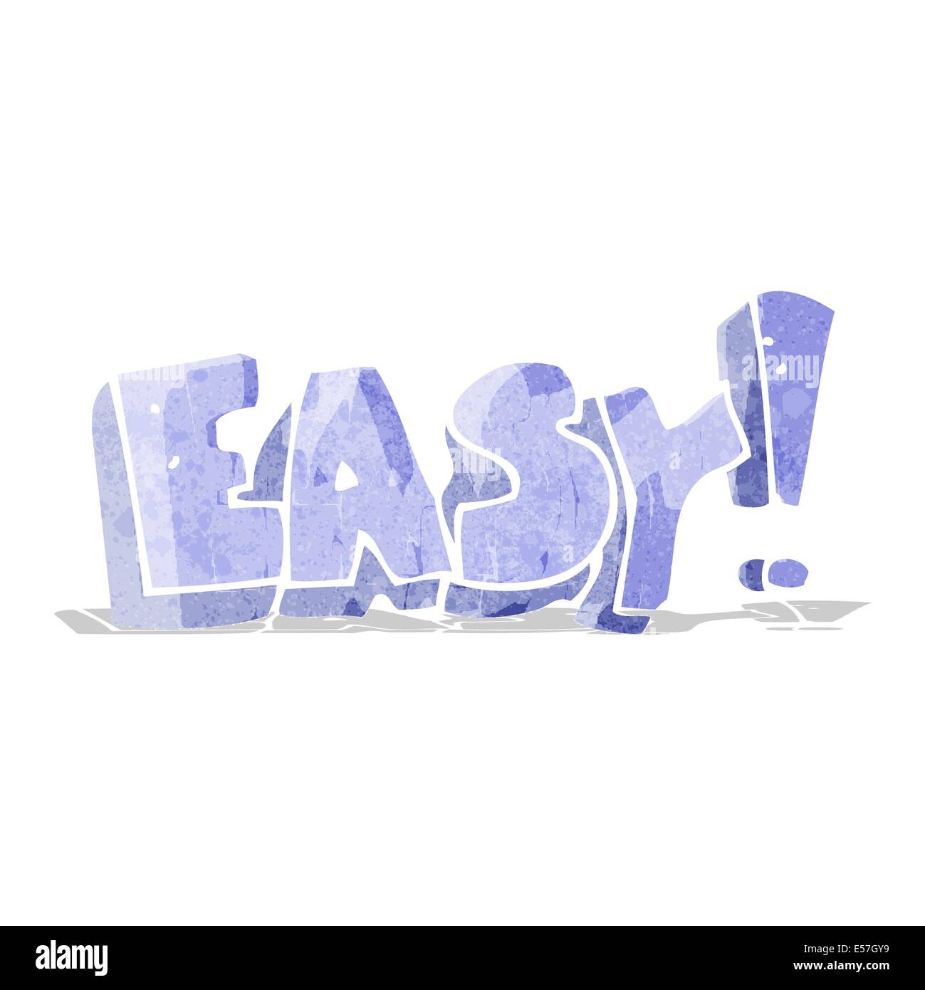 cartoon easy sign Stock Vector Image & Art - Alamy