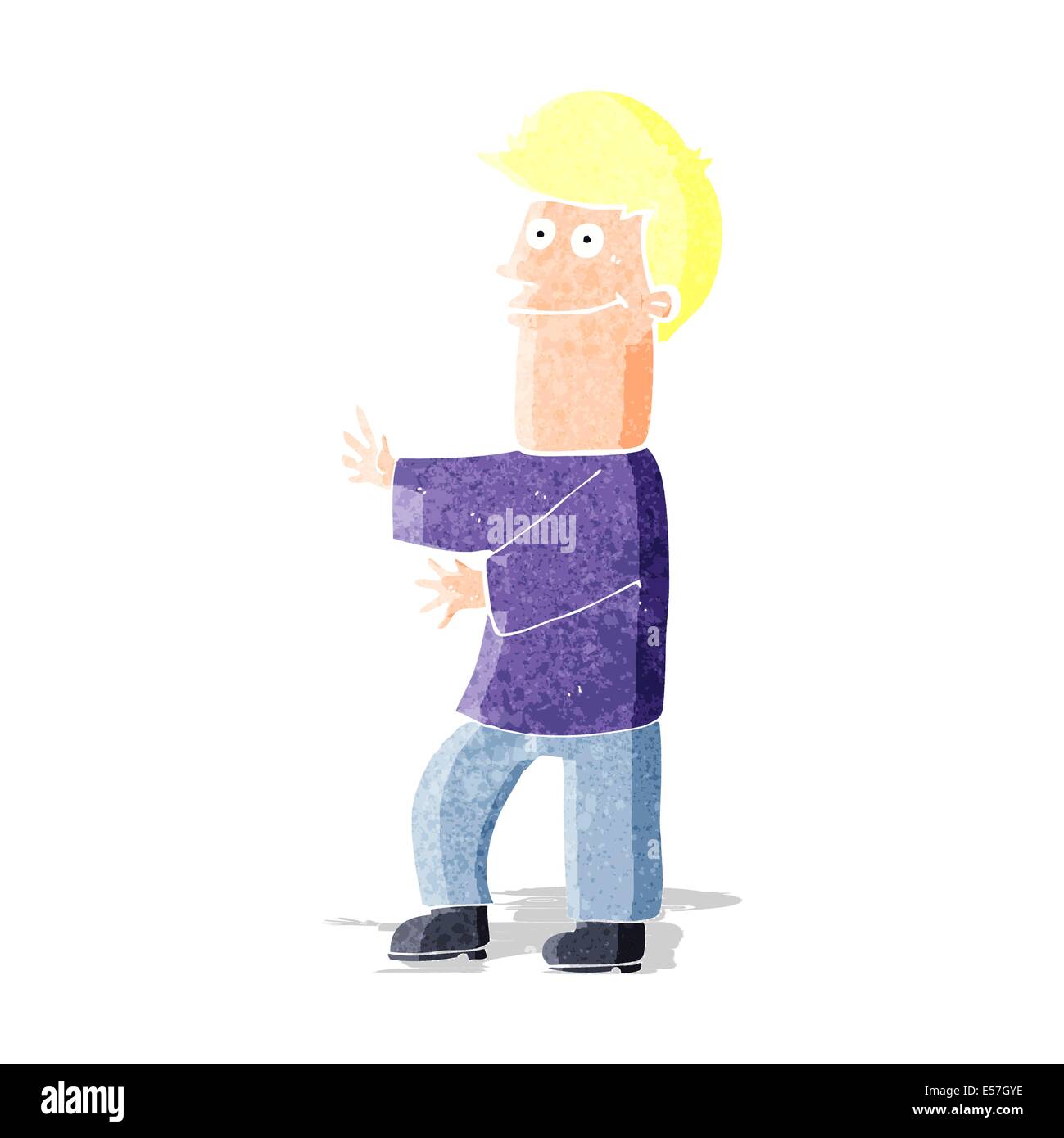 cartoon man gesturing Stock Vector Image & Art - Alamy