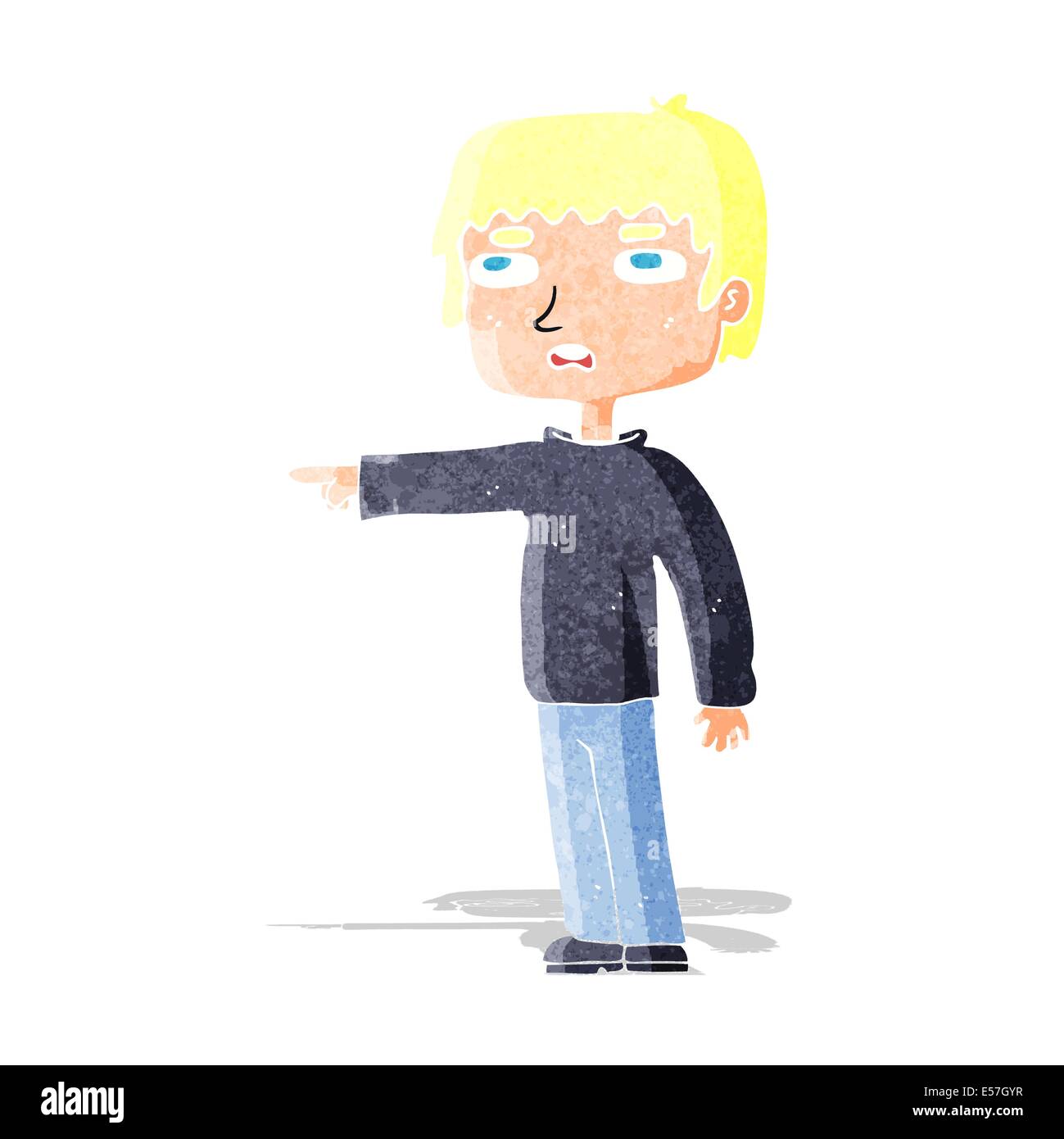 cartoon boy pointing Stock Vector Image & Art - Alamy