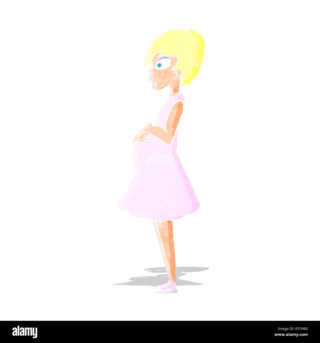 cartoon pregnant woman Stock Vector Image & Art - Alamy