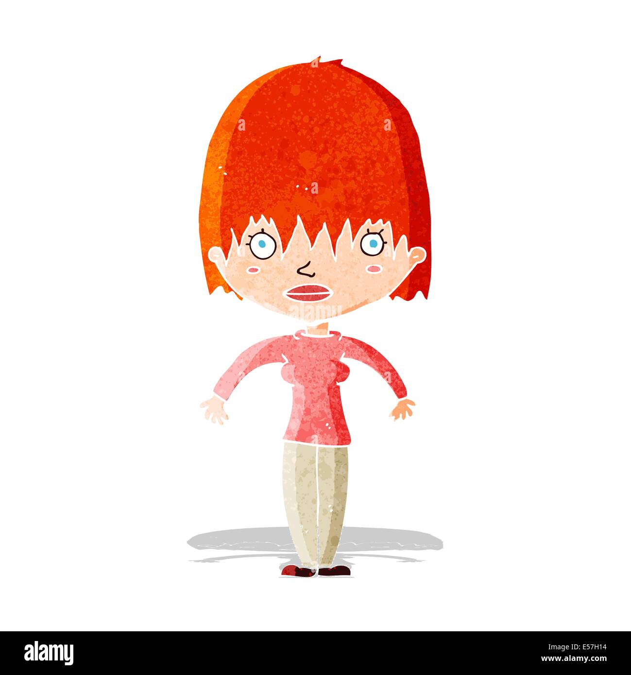 cartoon woman staring Stock Vector Image & Art - Alamy