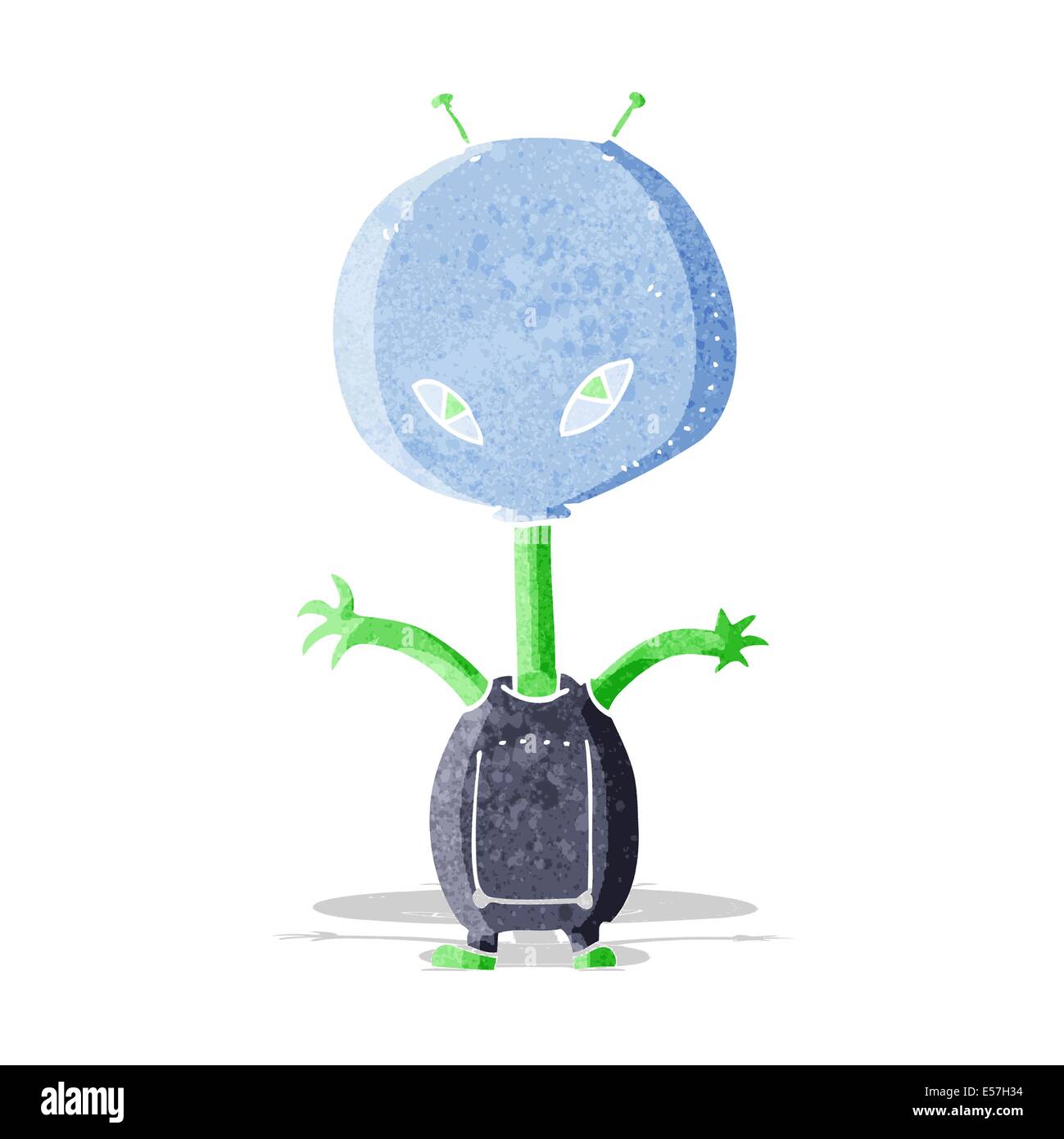 cartoon space alien Stock Vector Image & Art - Alamy