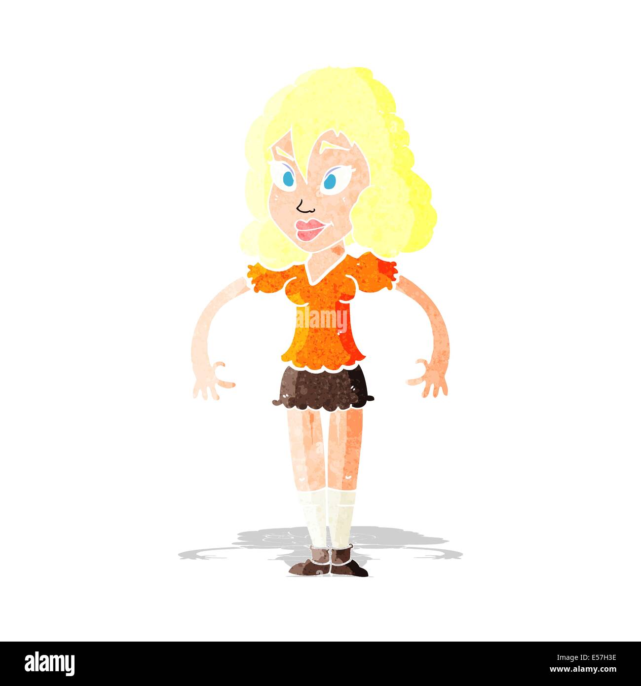 cartoon pretty woman Stock Vector Image & Art - Alamy