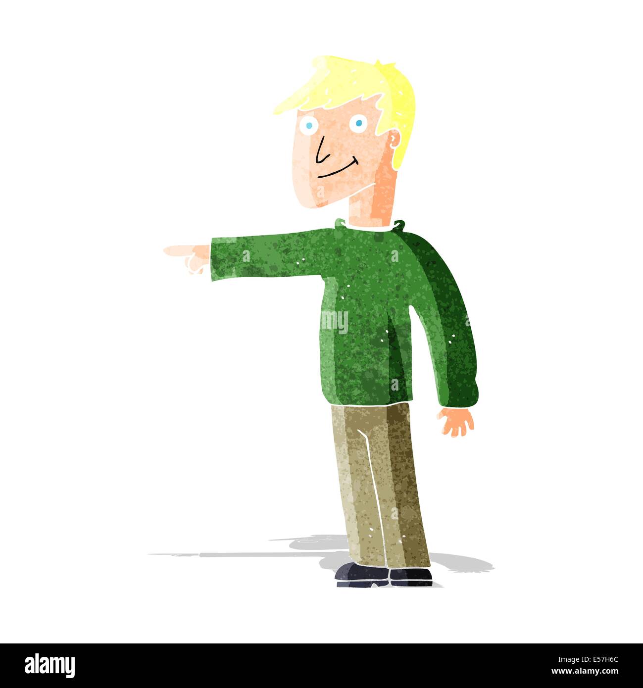 cartoon man pointing Stock Vector Image & Art - Alamy