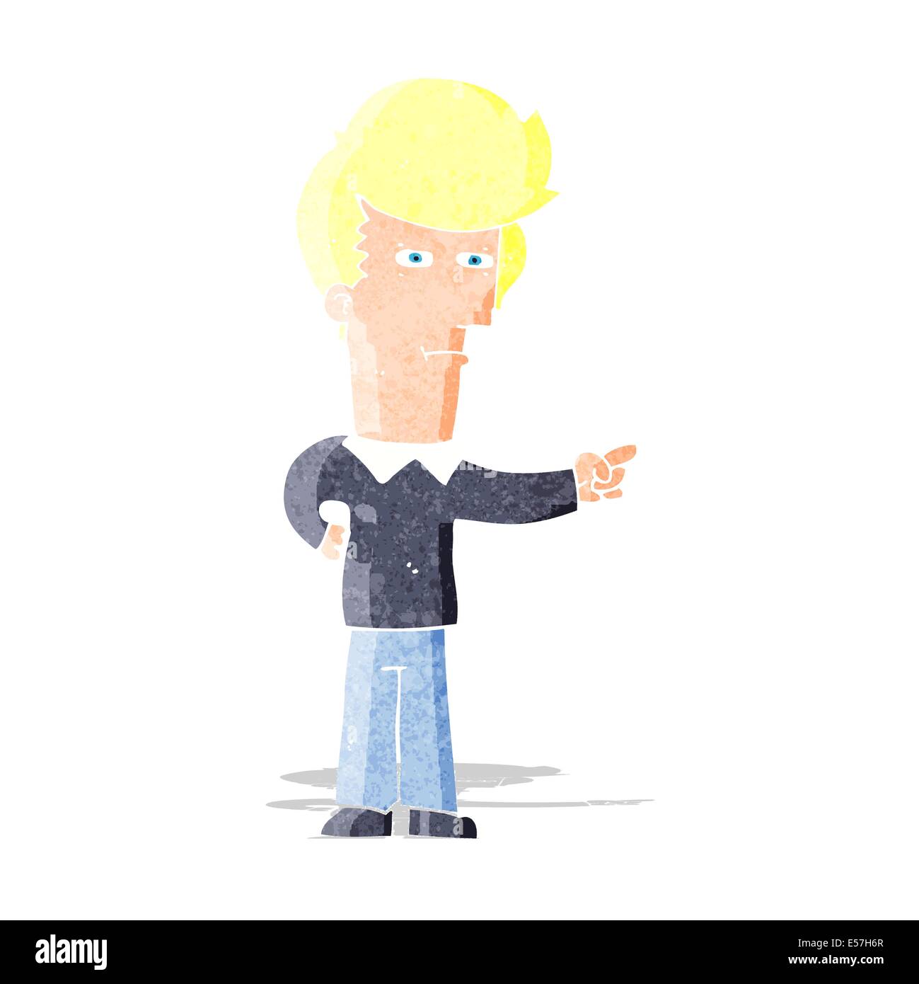 cartoon man pointing Stock Vector Image & Art - Alamy