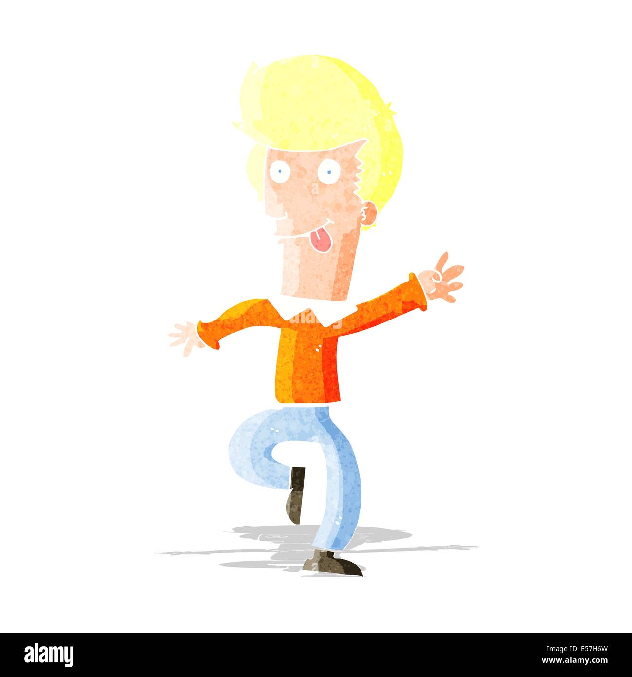 cartoon man dancing Stock Vector Image & Art - Alamy