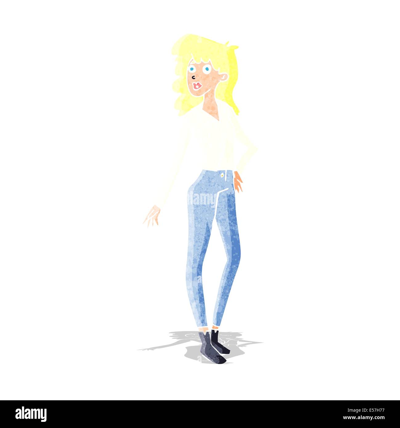 cartoon pretty woman Stock Vector Image & Art - Alamy