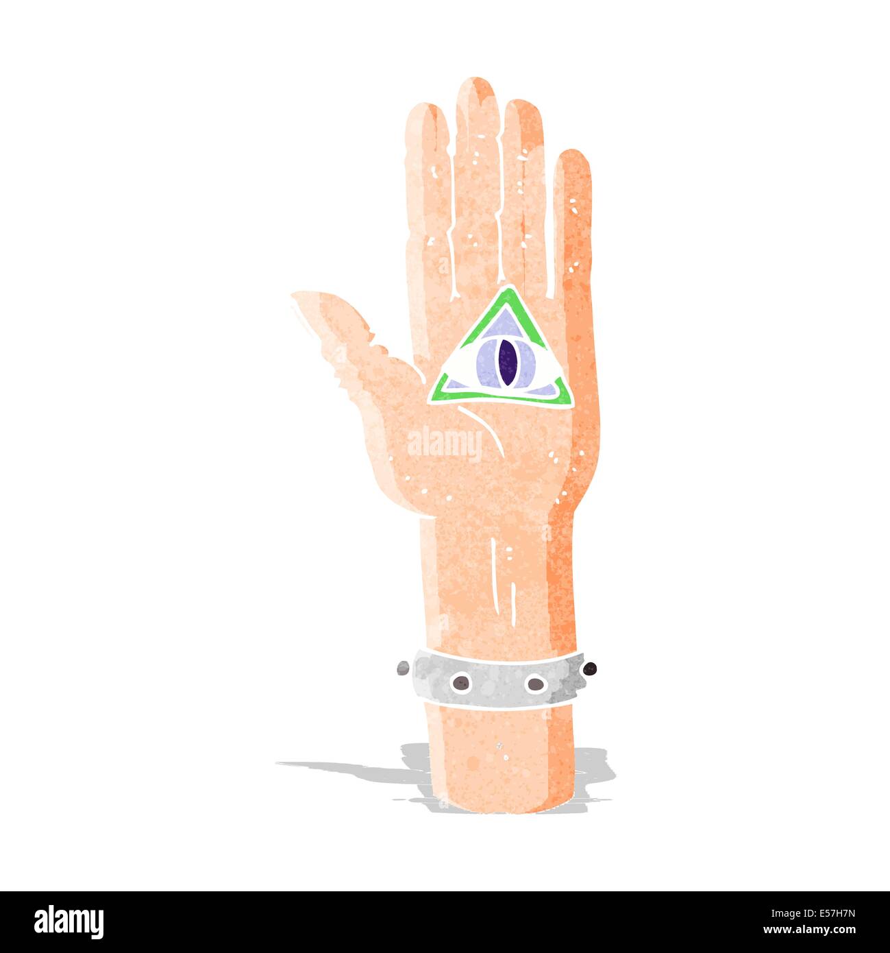 cartoon spooky hand symbol Stock Vector Image & Art - Alamy