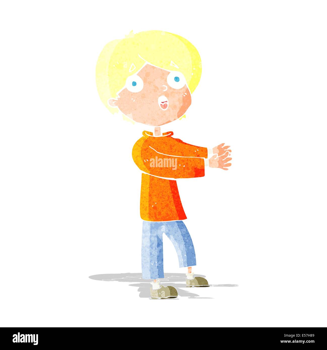 cartoon shocked boy Stock Vector Image & Art - Alamy