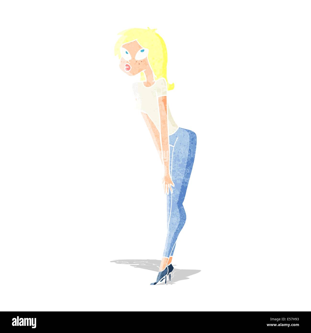cartoon attractive girl Stock Vector Image & Art - Alamy