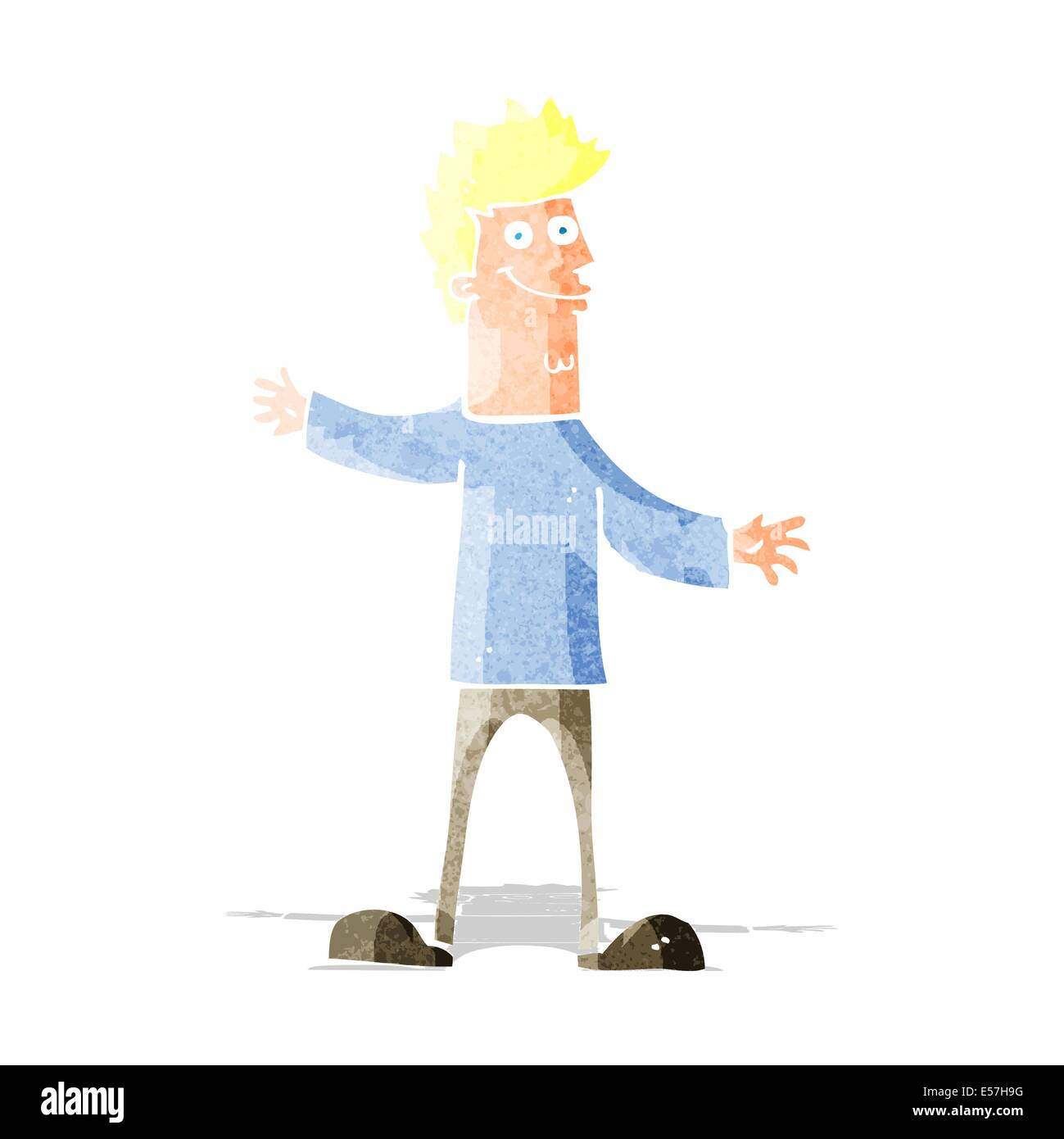 cartoon happy man Stock Vector Image & Art - Alamy