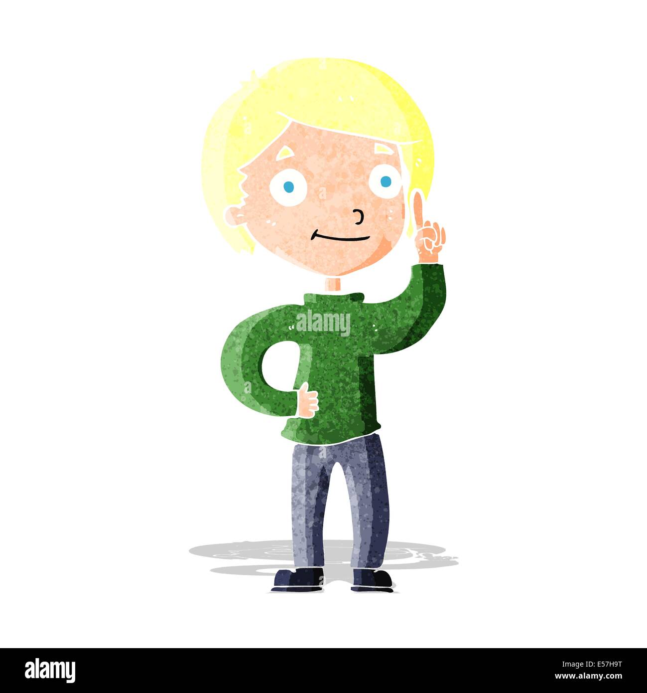 cartoon boy with idea Stock Vector Image & Art - Alamy