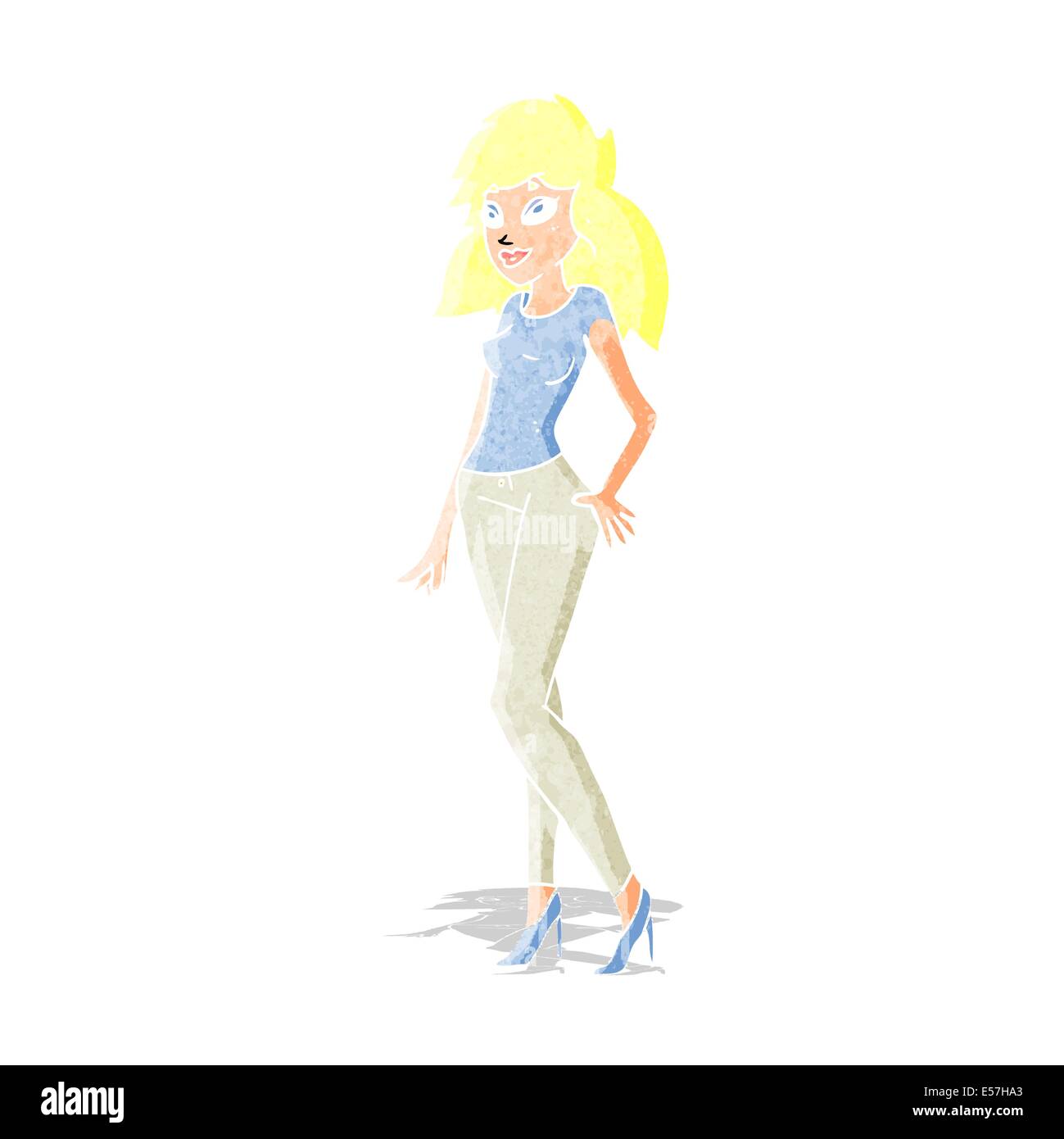 cartoon pretty woman Stock Vector Image & Art - Alamy
