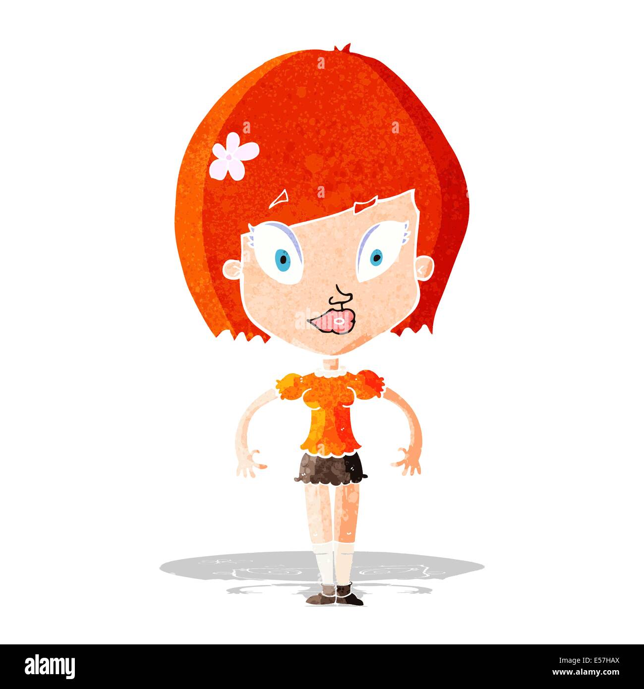 cartoon pretty woman Stock Vector Image & Art - Alamy